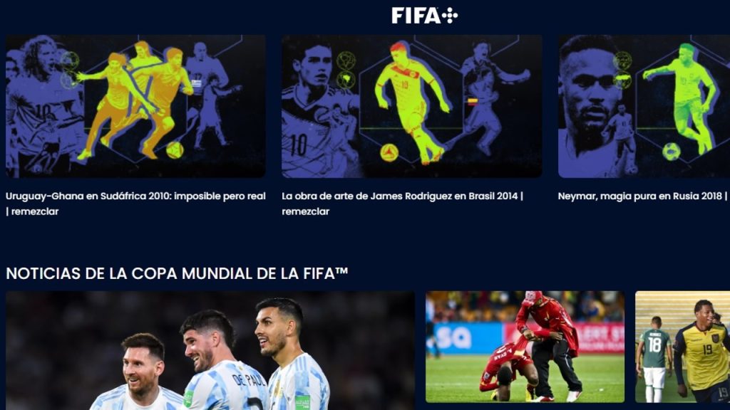 FIFA Plus: El streaming que te permitirá ver fútbol en directo y gratis ...